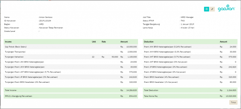 Cara Membuat Payroll Gaji di Excel - Blog Gadjian