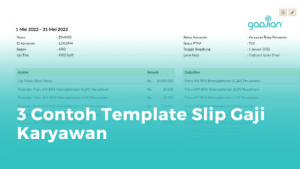 3 Contoh Template Slip Gaji Karyawan Swasta - Blog Gadjian