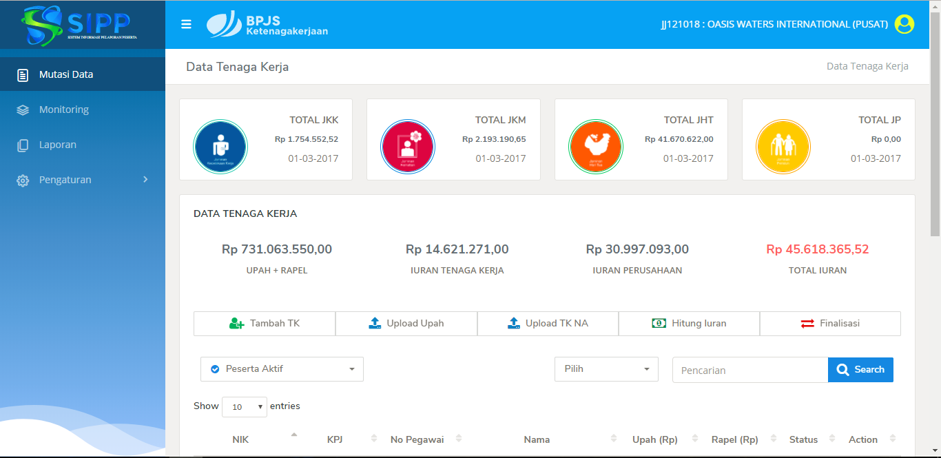 Tutorial Daftar SIPP BPJS Ketenagakerjaan dan Cara Menggunakannya - Blog Gadjian