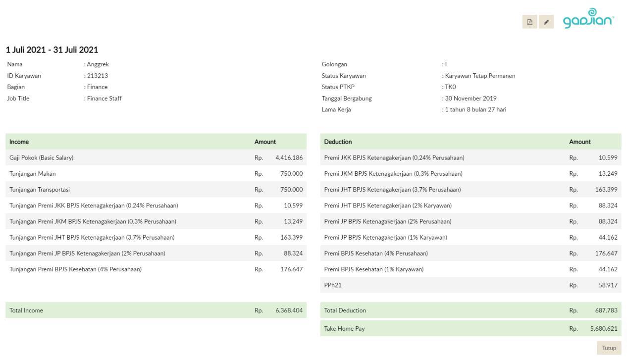 Cara Membuat Slip Gaji Karyawan Swasta di Gadjian - Blog Gadjian