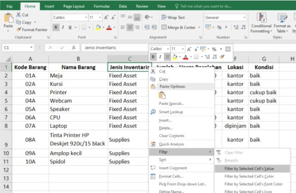 Cara Mudah Membuat Daftar Inventaris Kantor Excel dengan Template dan Manual - Blog Gadjian